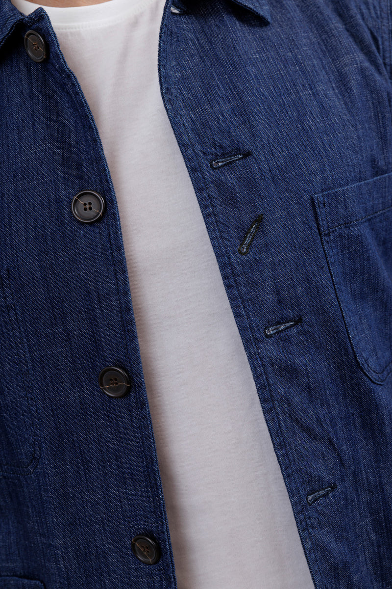 Universal Works Atlantic Denim Bakers Jacket Indigo – Herrenbude